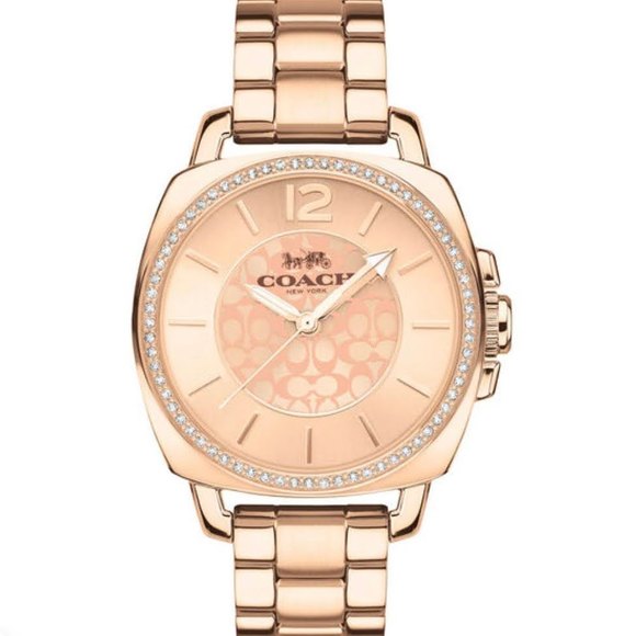 Coach | Accessories | Coach Boyfriend Watch Rose Gold One Size | Poshmark